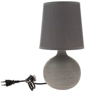 Keramická stolní lampa Grafit, 29 cm, šedá