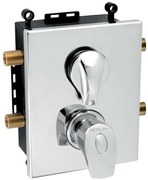 Novaservis Metalia 57 - Termostatická baterie pod omítku pro 2 spotřebiče s tělesem, chrom BOX57052RT,0