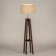 Stojací designová lampa Paola Taupe and Dark Brown