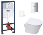 Závěsný wc set do lehkých stěn / předstěnová montáž SAT Infinitio SIKOGRSIN10SCP00