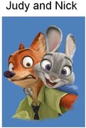Diamantové malování - Filmové a pohádkové postavy III. (kulaté diamanty) Motiv: Judy and Nick, Rozměr: 30x40 cm
