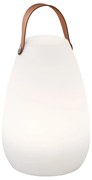 Bílo-hnědá LED stolní lampa (výška 26 cm) Ruby – Fischer & Honsel