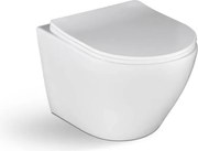 Laveo Desna, závěsná WC mísa Rimless 485x370x320 mm + toaletní sedátko, bílá lesklá, LAV-VMD_600S