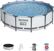 Výrobce: Bestway Bazén Bestway Steel Pro MAX, 56950, filtr, pumpa, žebřík, prostěradlo, 4,27x1,07 m 8050162