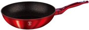 Berlingerhaus berlingerhaus wok s mramorovým povrchem 28 cm burgundy metallic line bh-1267
