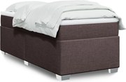Box spring postel s matrací tmavě hnědá 80x200 cm textil 3285091