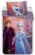 Bavlněné dětské povlečení na jednolůžko 140x200 cm Frozen "Sister Purple" – Jerry Fabrics
