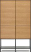 Skříň v dekoru dubu v přírodní barvě 97,5x160x40 cm Vedrana – Kave Home