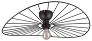 Matně černé stropní svítidlo ø 60 cm Chapeau – Reality