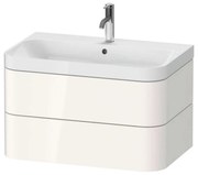 Duravit Happy D.2 Plus - Skříňka s umyvadlem 48x78x49 cm, 2 zásuvky, bílá vysoký lesk HP4347O2222