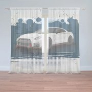 Sablio Záclony Nissan GTR 35 Modrý: 2ks 150x250cm