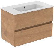 Ideal Standard Eurovit+ - Skříňka s umyvadlem, 55x80x44 cm, 2 zásuvky, přírodní dub R0574Y8
