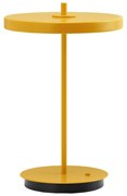 Žlutá kovová LED stolní lampa s kovovým stínidlem (výška 31 cm) Asteria Move – UMAGE