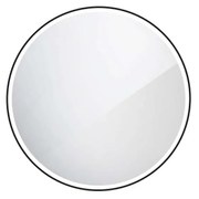 Nimco Zrcadla - Zrcadlo s LED osvětlením, průměr 60 cm, matná černá ZPC 28000R-90