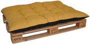Axin Trading Paletový sedák / zahradní matrace 120x80 cm Polstr: Žlutý melír