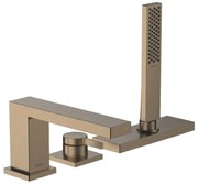 Hansgrohe Tecturis E - Baterie na okraj vany, 3-otvorová instalace, sBox, kartáčovaný bronz 73443140