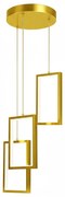Toolight Závěsné moderní LED osvětlení Rectangle D110 LHJ088-3CP zlaté