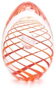 Skleněné těžítko - dekor 01, Červená/Oranžová, 13 cm | České sklo od Artcristal Bohemia
