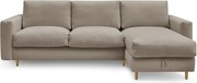 Taupe rohová pohovka Nouveau Cocoone – Bobochic Paris