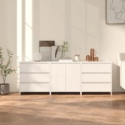 3dílný příborník bílý kompozitní dřevo 3098065