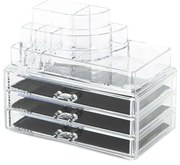 Compactor Kosmetické organizéry - Organizér na kosmetiku 24x15x19 cm, čirý plast RAN5055