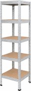 Regál 183x40x40 cm zinkovaný 5-policový, nosnost 875 kg, RIVET