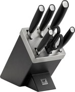 Zwilling All Star samoostřící blok s noži 7 ks, antracitový, 33780-500