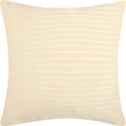 Saténový povlak na polštář Pruh 6/24mm - champagne Velikost: 40 x 40