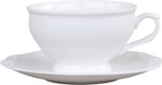 Porcelánový šálek s podšálkem na čaj Provence lace - 12cm / 350ml