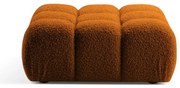 Oranžová modulární podnožka z textilie bouclé Bellis – Micadoni Home