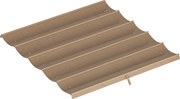 Náhradní střecha pro pergolu 3 x 3 m, zatahovací, s otvory pro odvod dešťové vody, odolná proti povětrnostním vlivům, polyester, 250 x 255 cm Hnědá b…