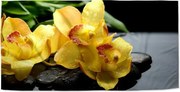 Sablio Ručník Žluté orchideje - 30x50 cm