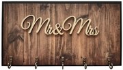 Věšák na klíče "Mr & Mrs" čislo: 4