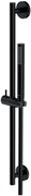 OMNIRES Microphone - Set sprchové hlavice, tyče a hadice, matná černá MICROPHONE-SBL
