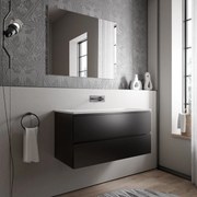 Koupelnová skříňka AVA 100 cm s umyvadlem z minerálního odlitku CREAM