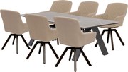 Doppler NOVA PARIS LIKA-TEX® zahradní sedací souprava 6+1 mocca