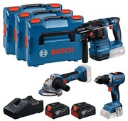 Bosch - 9dílná sada AKU nářadí, baterií a nabíječky 0615A5009G