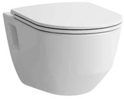 Laufen Pro - Závěsné WC se sedátkem Slim, Slowclose, Rimless, bílá H8669540000001