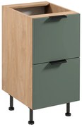 SORENTO pg | dolní skříňka D45S2 se zásuvkami | 45 cm | puccini/zelená