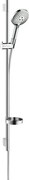 Hansgrohe Raindance Select S, sprchová souprava 120 3jet EcoSmart 9 l/min se sprchovou tyčí 65 cm a miskou, chromová, HAN-26632000