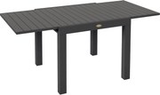 Zahradní stůl Outsunny pro 6 osob - rozkládací stůl na balkon s nosností až 70 kg - Hliník, šedý 81/162 x 80 x 75 cm | Aosom