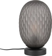 Matně černá stolní lampa se skleněným stínidlem (výška 28,5 cm) Facette – Trio