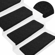 Samolepicí podložky na schody 30 ks černé 65x24,5x3,5 cm 3365908