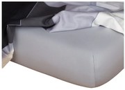 DADKA Jersey prostěradlo světle šedé Rozměr 90x200x20 jednolůžko
