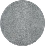 Vopi, Kusový koberec Messina šedá kruh, 57x57 (průměr) kruh, šedá, ložnice