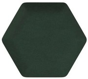 Egibi Čalouněný akustický panel nástěnný Riwiera 38 tm. zelená hexagon - Hexagon 6x15 cm