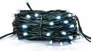 Hobby Line LED světelný řetěz, venkovní, 4 m, ledově bílá, 32 diod, tmavě zelený kabel, IP44, prodlužovací