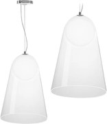 Toolight - závěsná skleněná lampa G9 25W APP1029-1CP, stříbrná, OSW-09485