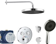 SANITINO - Sprchový set s baterií a tělesem pod omítku Grohe, příslušenství kielle, chrom SANI21GKK008