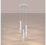 Sollux SL.1689 - Lustr na lanku LAMI 3xGU10/10W/230V bílá